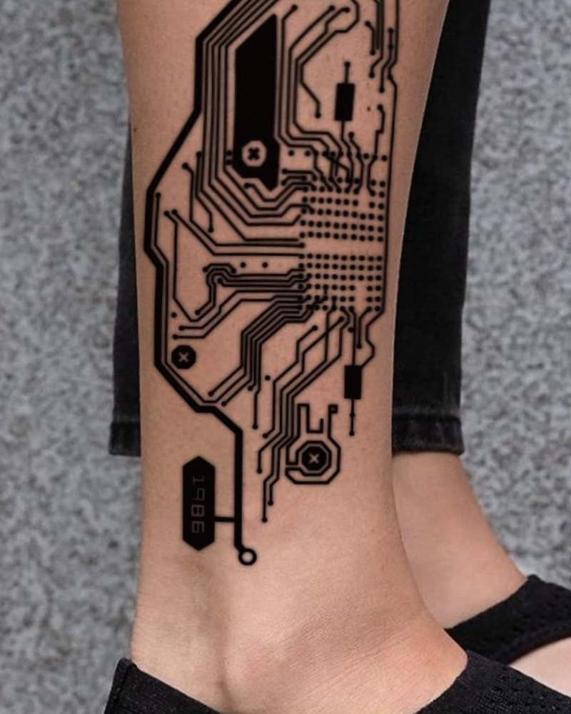 AI Sleeve Cyberpunk Tattoo – Techwear Official