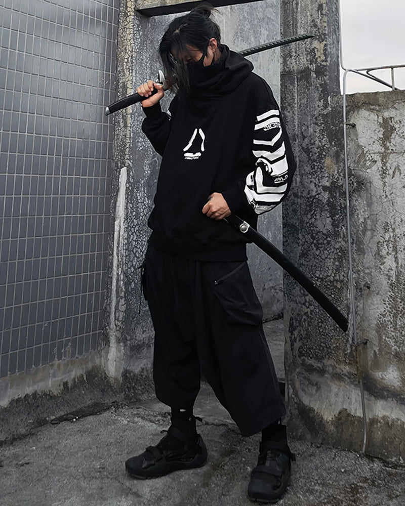 Cyberpunk City Futuristic Sci-Fi Hoodie – Techwear Official