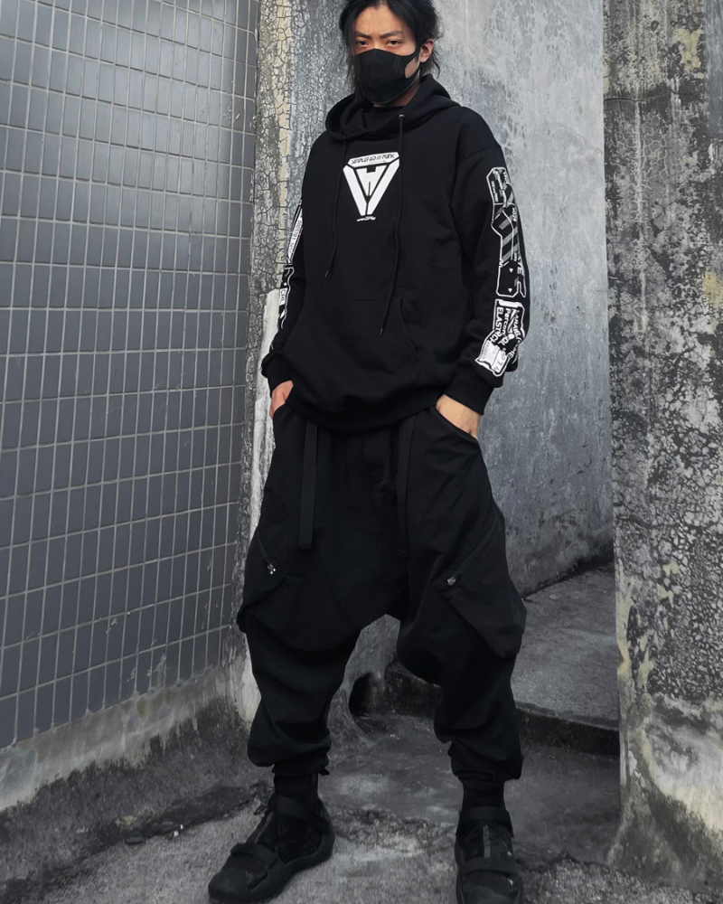 Cyberpunk Techwear Skull Hoodie – Techwear Official