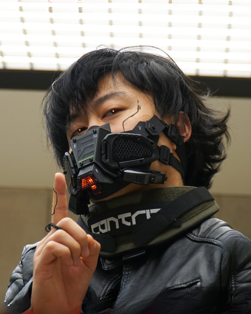 Cyberpunk Tech Half Face Mask – Techwear Official