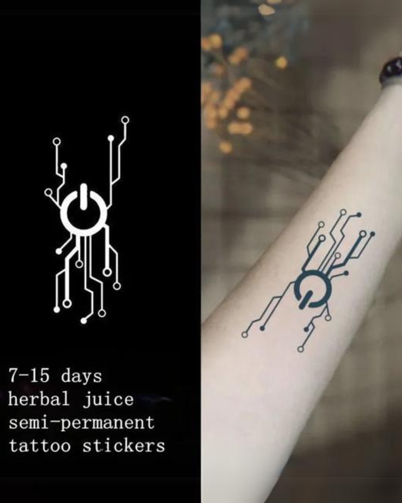 Circuit Ideas Cyberpunk Tattoo – Techwear Official