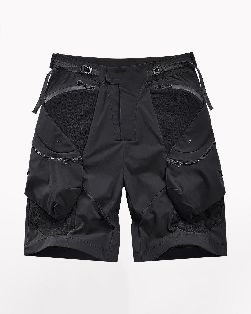 Functional Zipper Pockets Cargo Shorts – Techwear Official