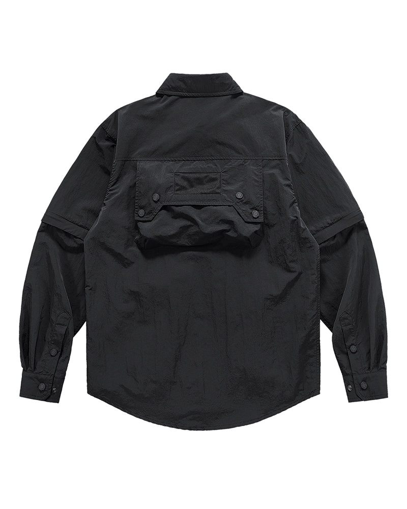 Functional Multi-Pocket Detachable Sleeve Shirt – Techwear Official