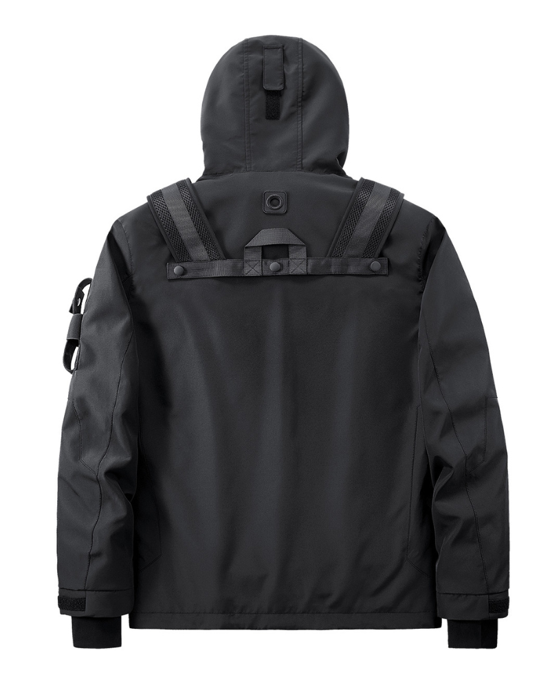 Functional Multi-pocket Cargo Hooded Jacket – Techwear Official