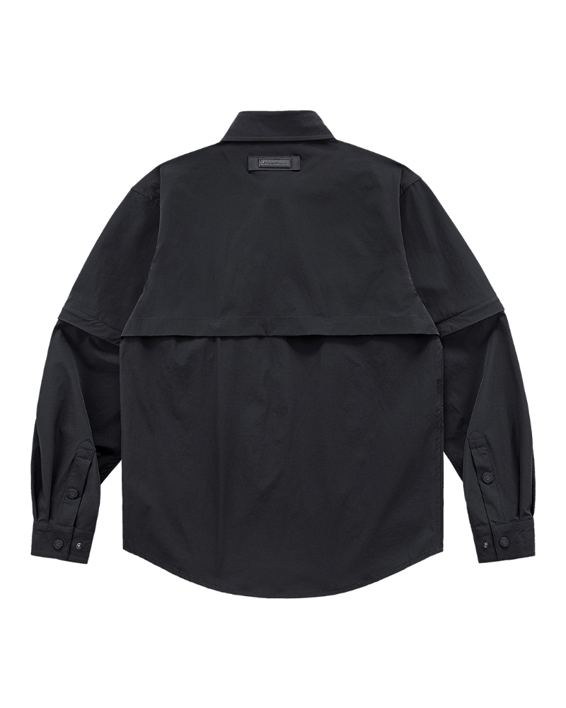 Functional Detachable Sleeve Patchwork Shirt – Techwear Official