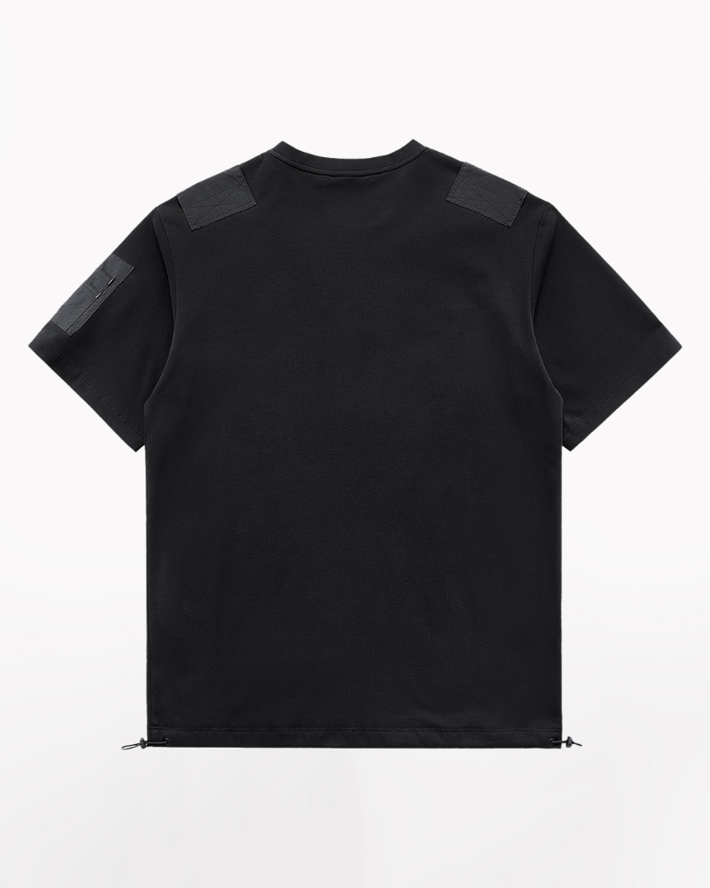 Functional Patchwork Sleeve Pocket Techwear T-Shirt – Techwear Official