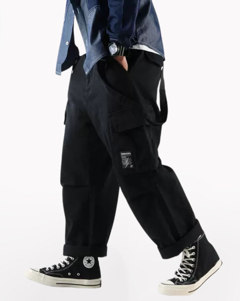 Functional Multi-Pocket Utility Overall Pants – Techwear Official