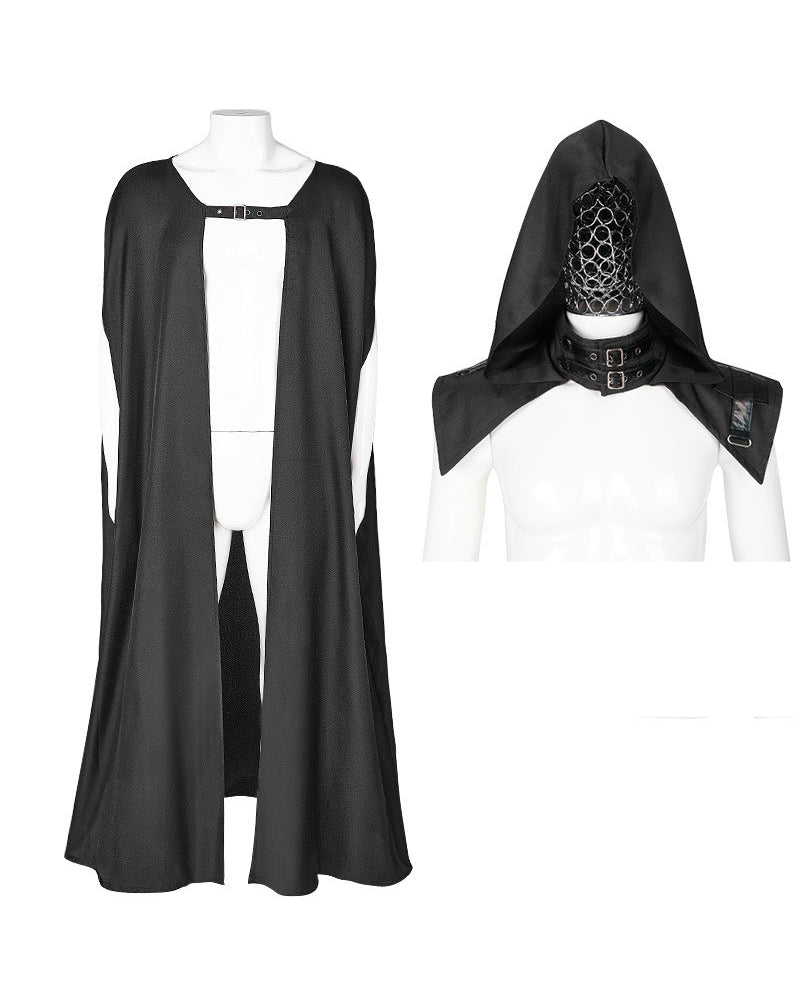 Gothic Wizard Robes Hooded Cloak – Techwear Official