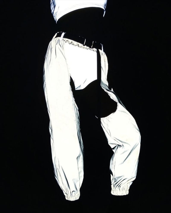 Laser Rave Reflective Open-Crotch Pants – Techwear Official
