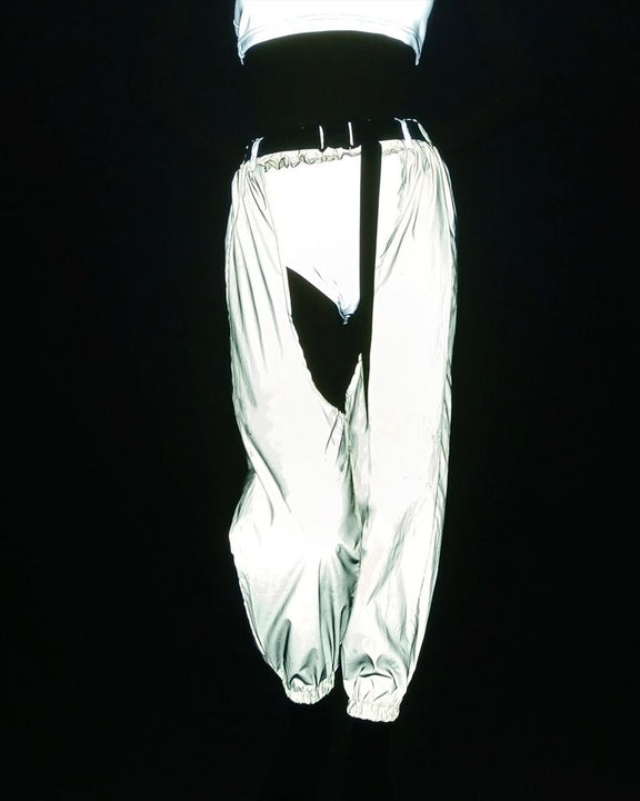 Laser Rave Reflective Open-Crotch Pants – Techwear Official