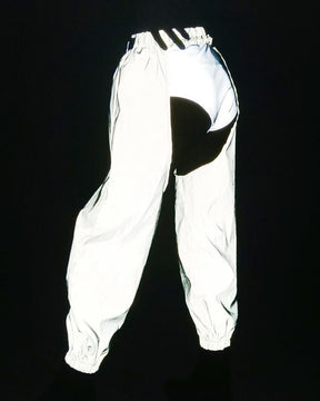 Laser Rave Reflective Open-Crotch Pants – Techwear Official