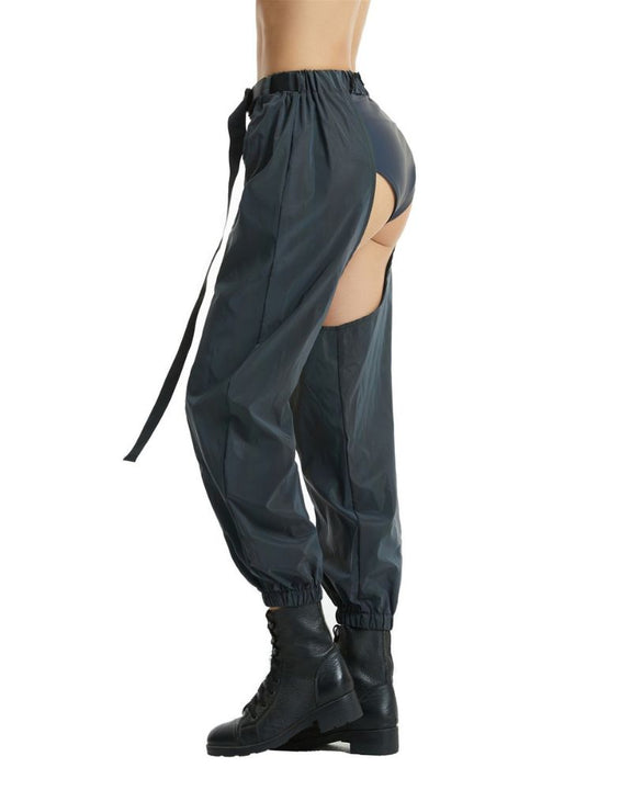 Laser Rave Reflective Open-Crotch Pants – Techwear Official