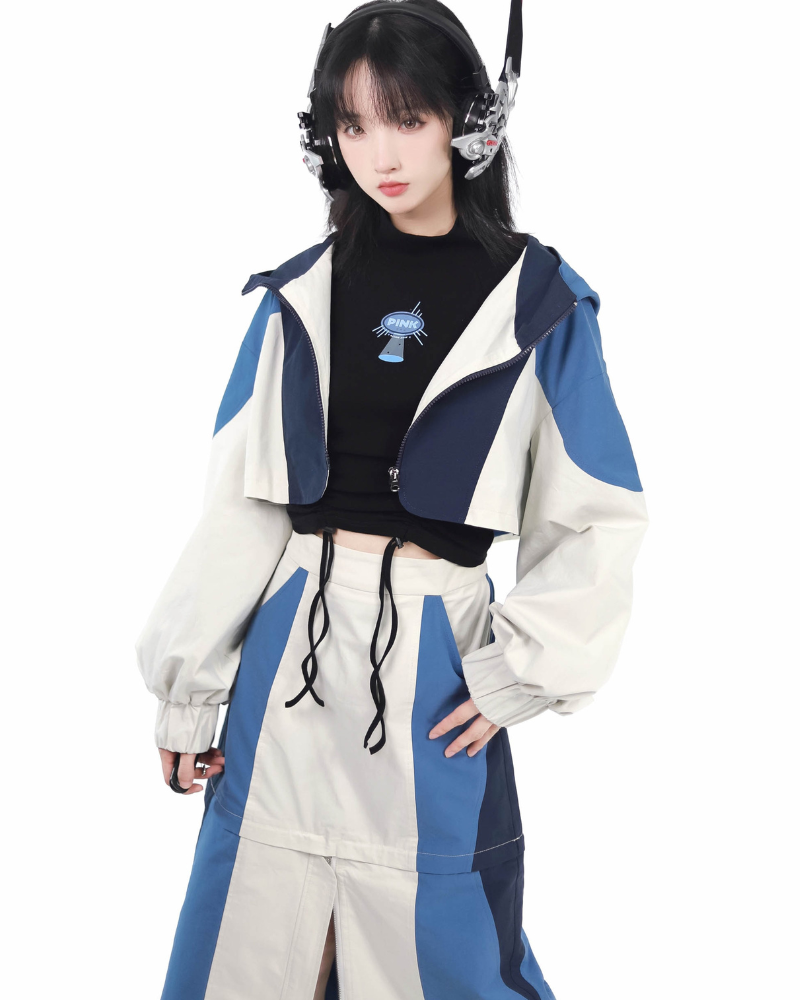 Mechanical Futuristic Jacket Skirt Set（Sold Separately） – Techwear Official