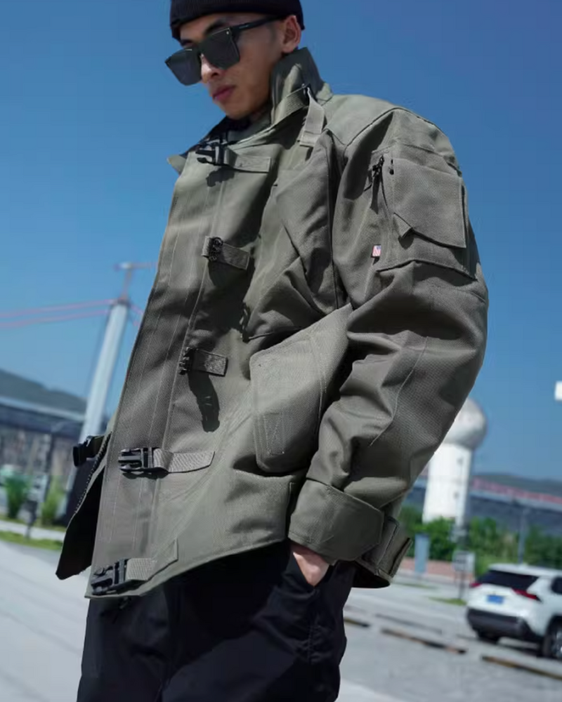 Outdoor Functional Stand Up Collar Tactical Jacket – Techwear Official