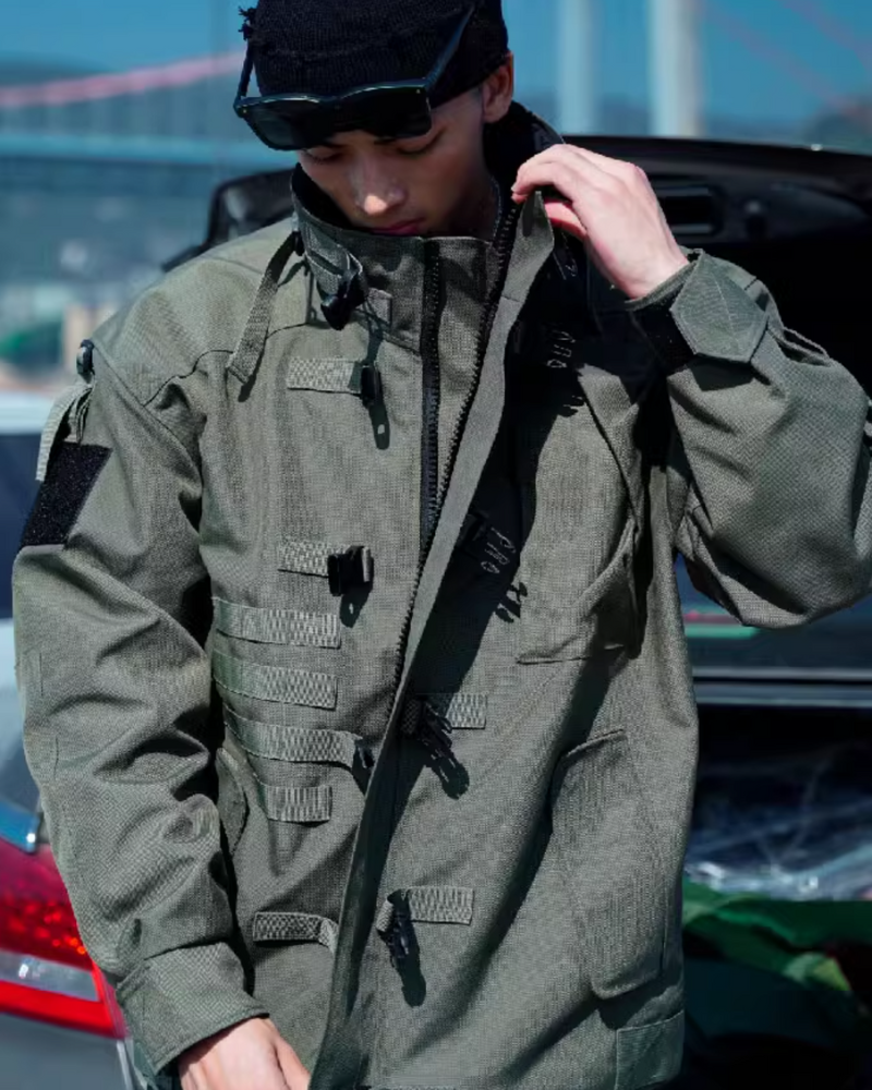 Outdoor Functional Stand Up Collar Tactical Jacket – Techwear Official