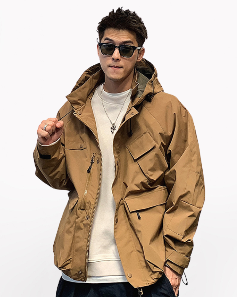 Outdoor Functional Windproof Sports Hooded Jacket – Techwear Official