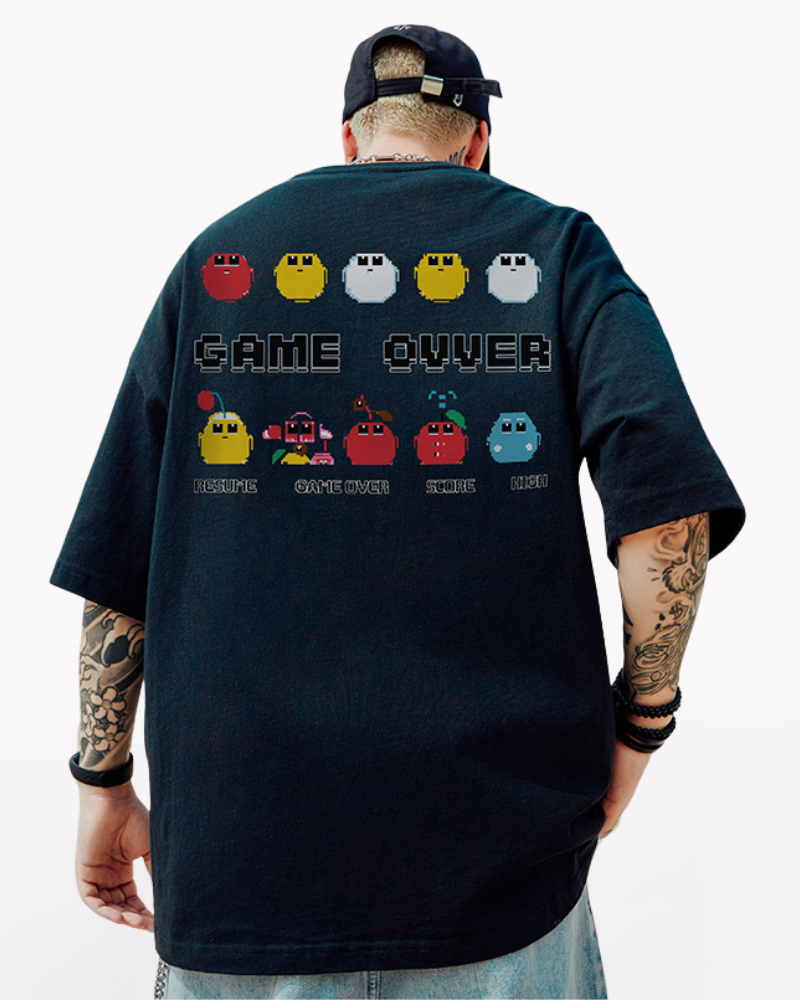Oversize Streetwear Game Over T-Shirt – Techwear Official