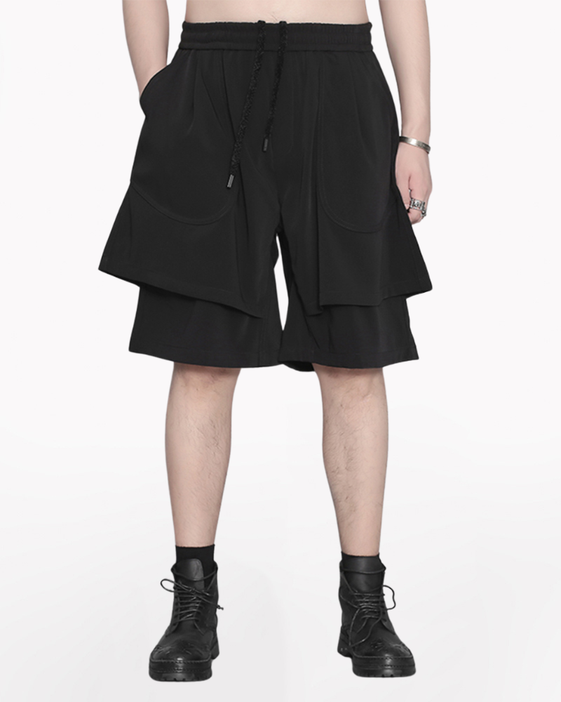 Double-Layer Techwear Mens Summer Shorts – Techwear Official
