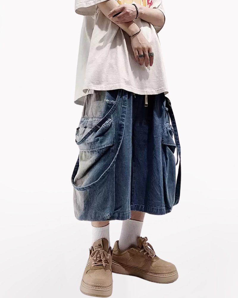 Streetwear Hip Hop Straight Shorts | Baggy Jorts – Techwear Official