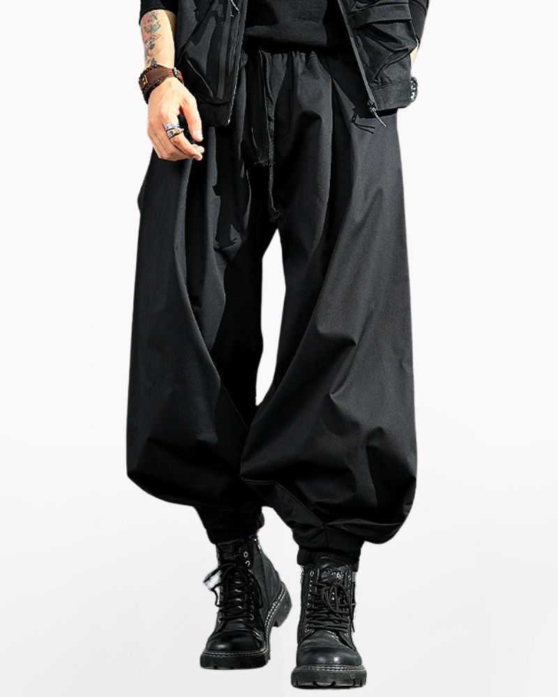 Streetwear Japanese Harem Hakama Pants – Techwear Official