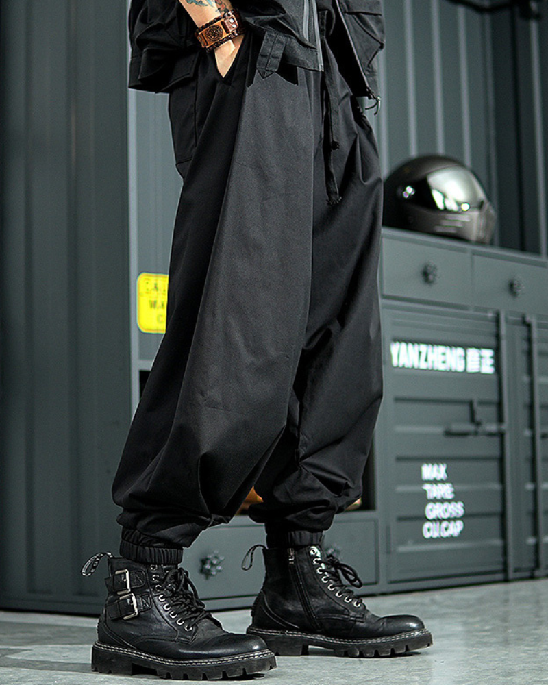 Streetwear Japanese Harem Hakama Pants – Techwear Official