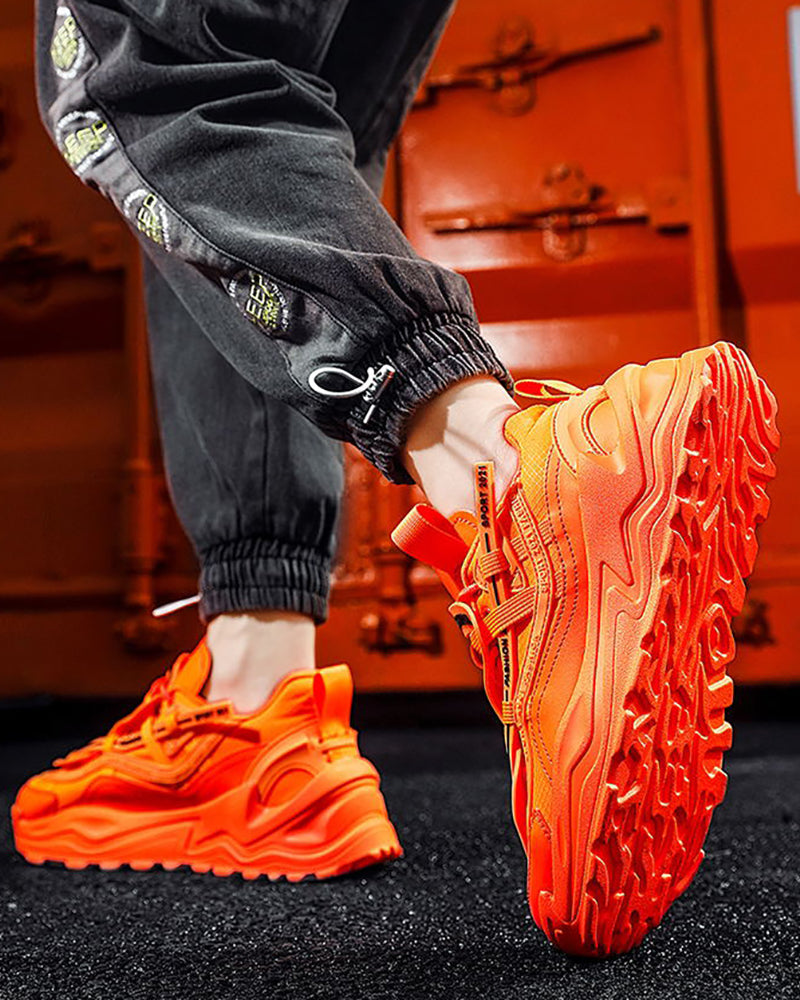 Streetwear Mesh Platform Sneakers – Techwear Official