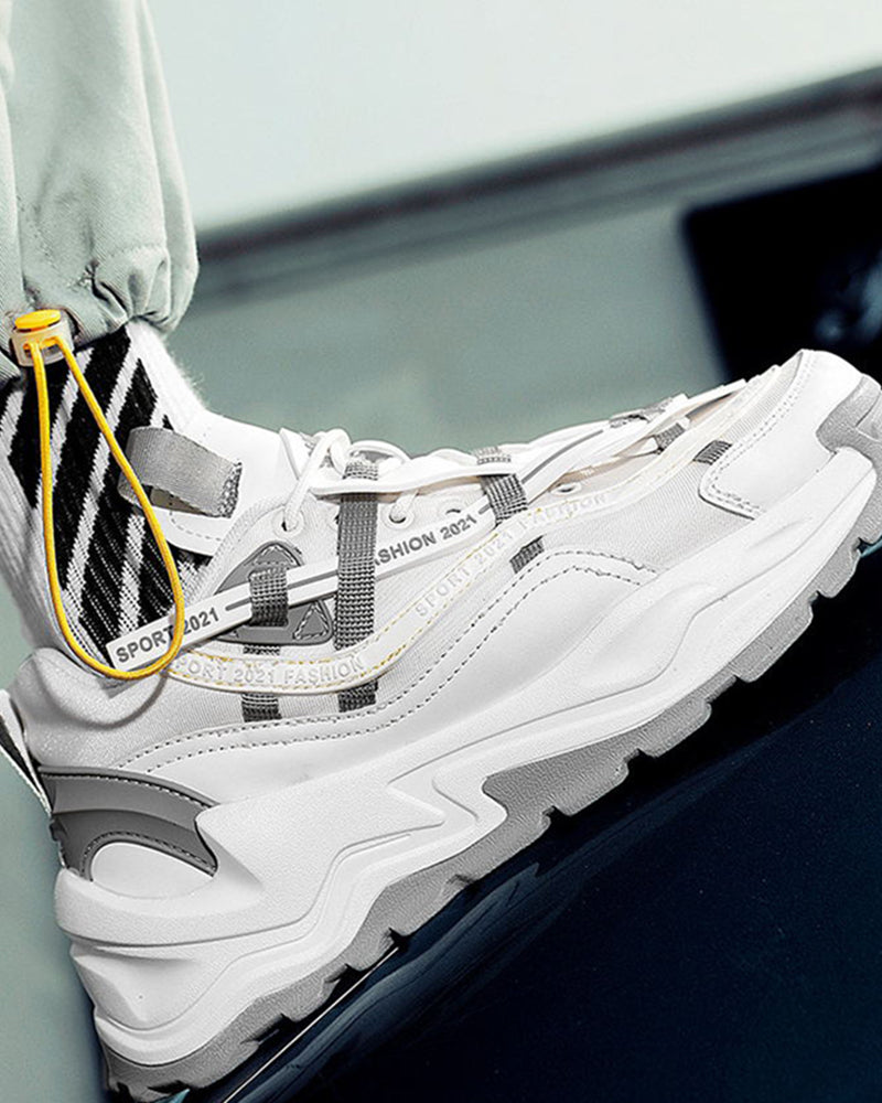 Streetwear Mesh Platform Sneakers – Techwear Official