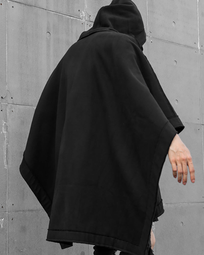 Techwear Batwing Loose Hooded Cape – Techwear Official
