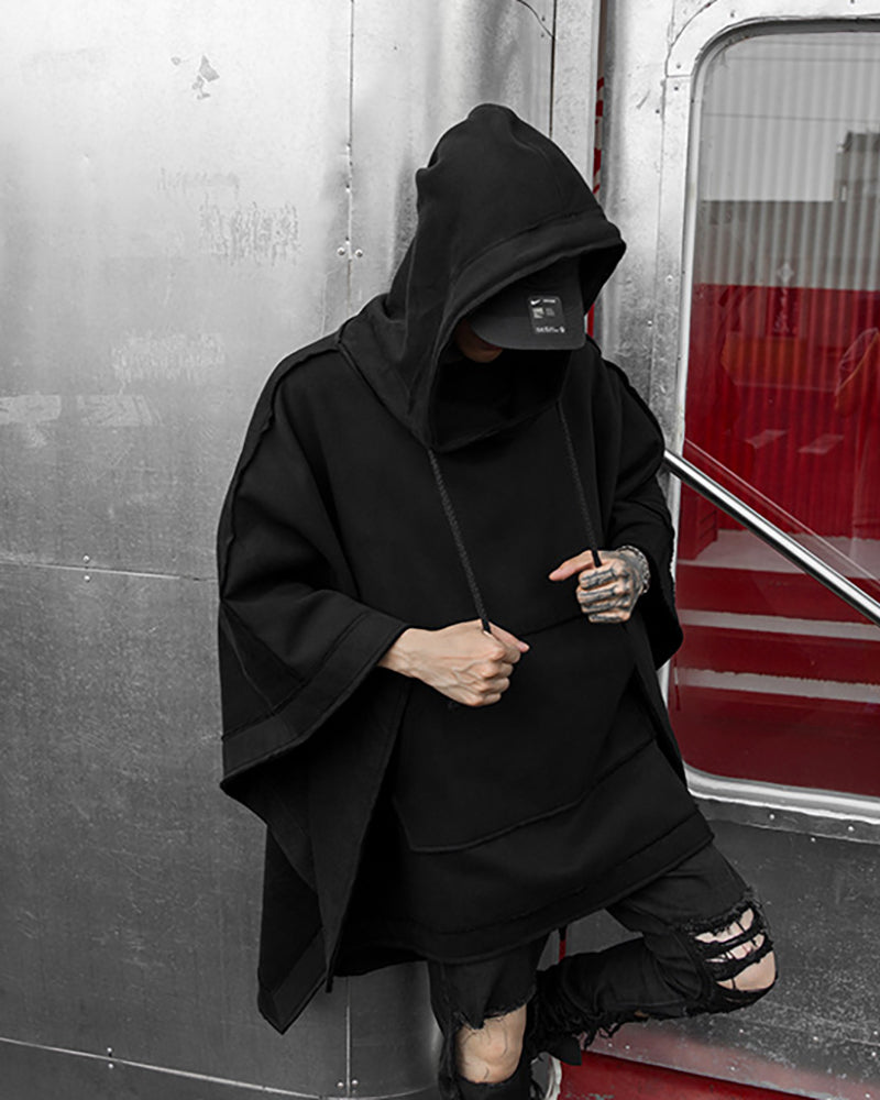 Techwear Batwing Loose Hooded Cape – Techwear Official