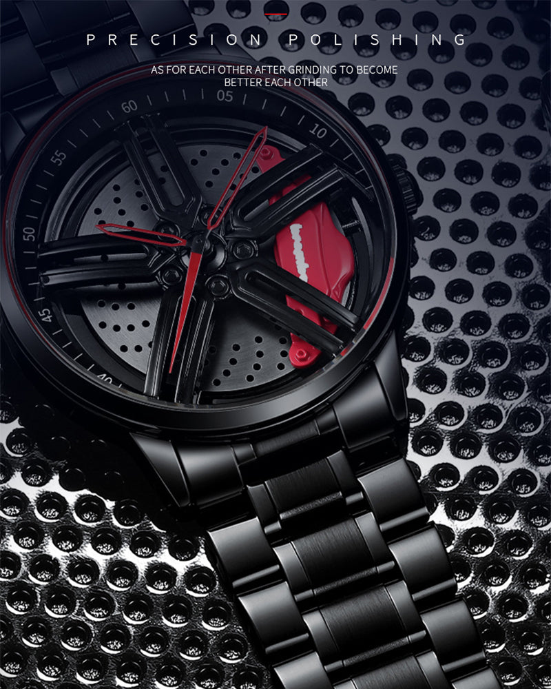 Techwear Fast & Furious Car Wheel Non Spinning Watch – Techwear Official