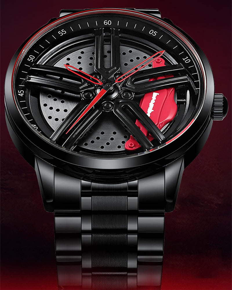 Techwear Fast & Furious Car Wheel Non Spinning Watch – Techwear Official