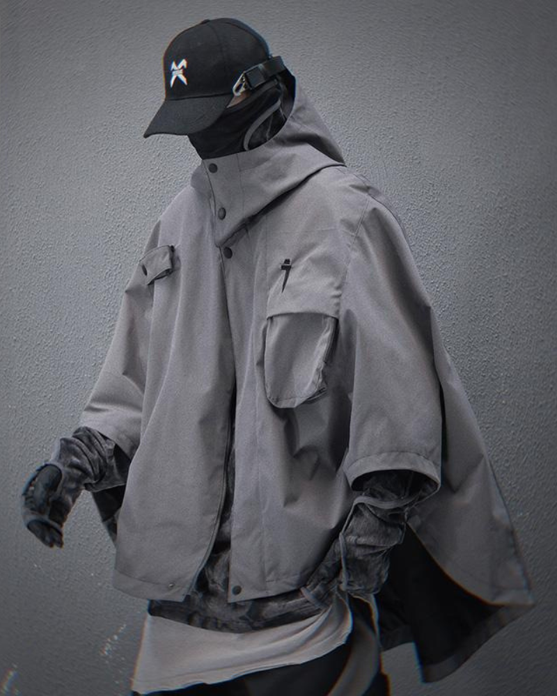 Techwear Functional Cape Jacket – Techwear Official