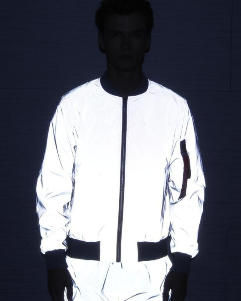 Techwear Silver Reflective Flight Jacket – Techwear Official