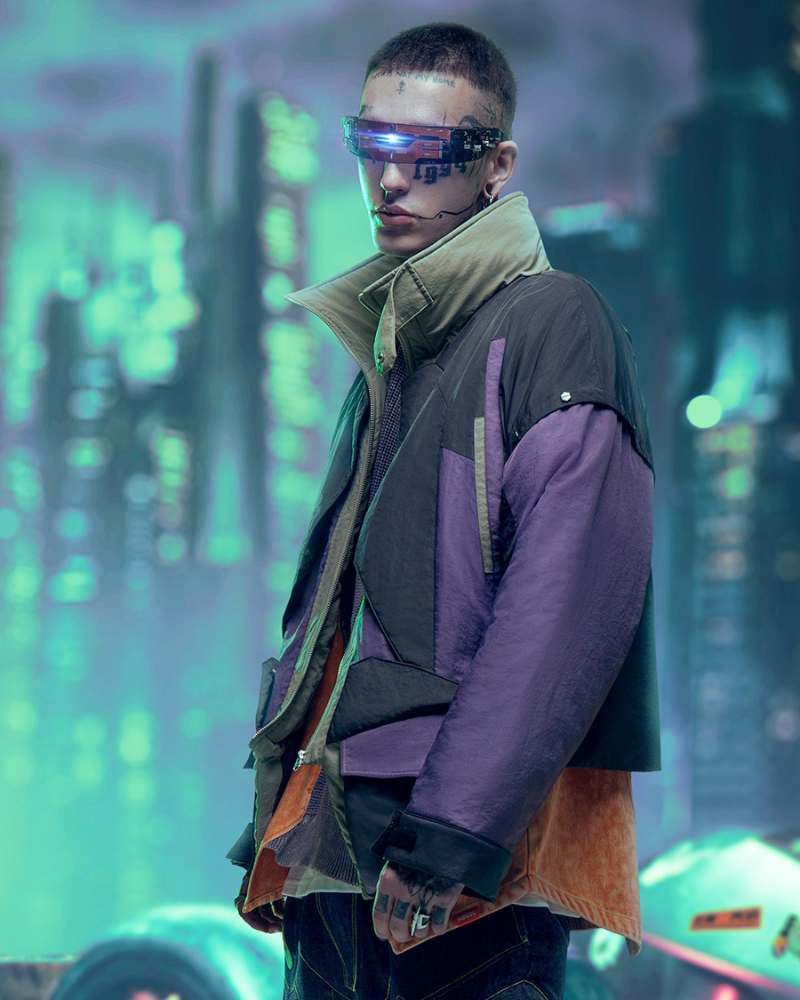 XIPHEVIL Cyberpunk Outfits Exotic Hacker Urban Winter Jacket – Techwear ...