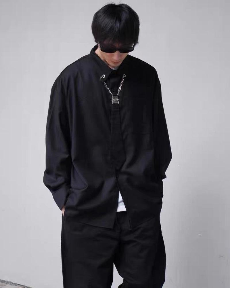 Techwear Chain Tie Long Sleeve Shirt – Techwear Official