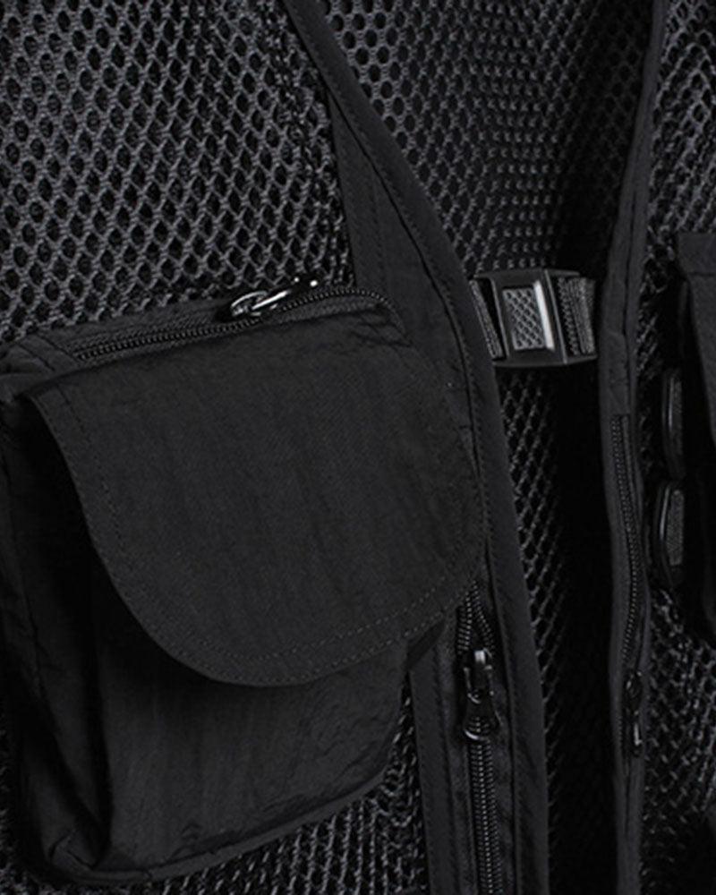 Techwear Fishnet Cargo Vest – Techwear Official