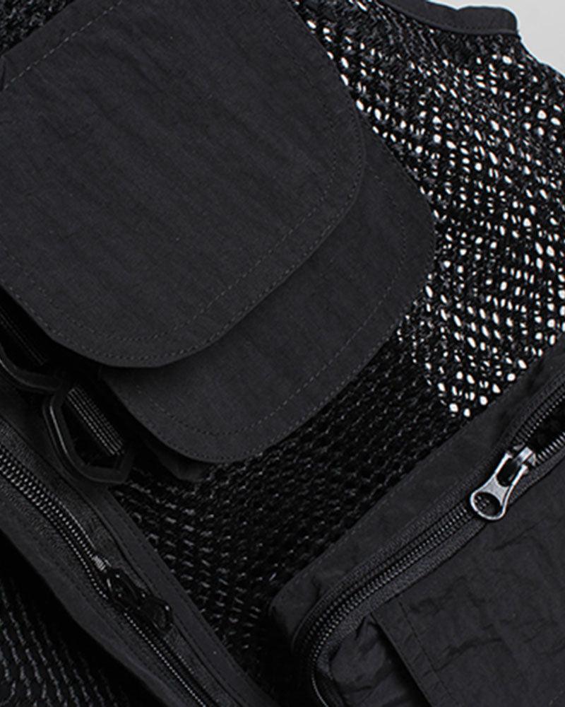 Techwear Fishnet Cargo Vest – Techwear Official