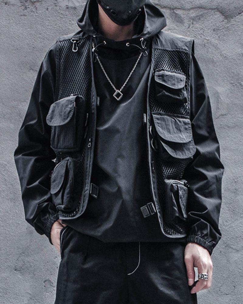 Techwear Fishnet Cargo Vest – Techwear Official