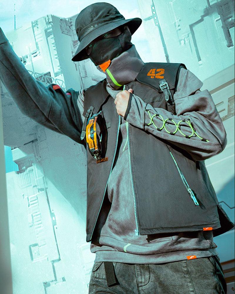 XIPHEVIL Cyberpunk Functional Unisex Cargo Vest – Techwear Official