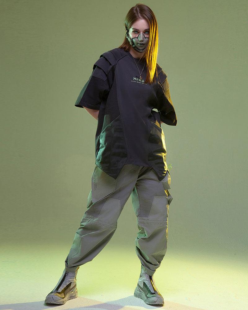 XIPHEVIL Cyberpunk Outfits Mech Patch Unisex T-Shirt – Techwear Official