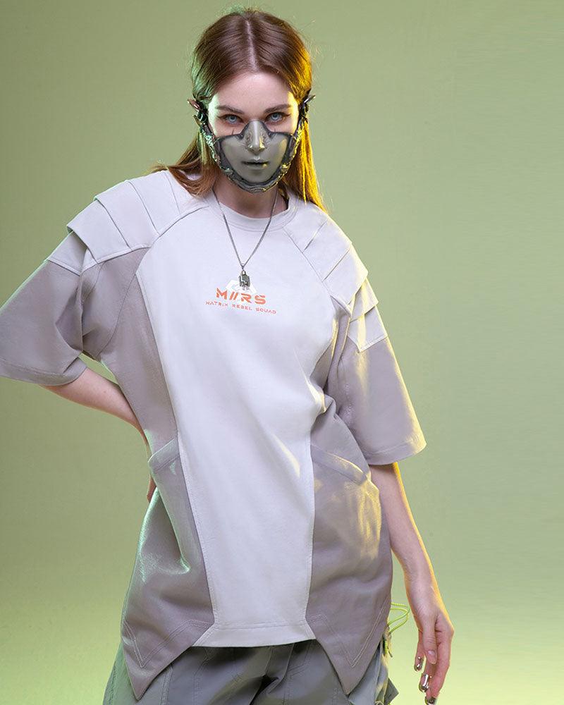 XIPHEVIL Cyberpunk Outfits Mech Patch Unisex T-Shirt – Techwear Official