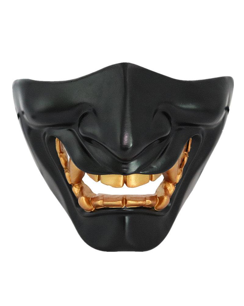 Cyberpunk Japanese Hannya Half Face Oni Mask – Techwear Official