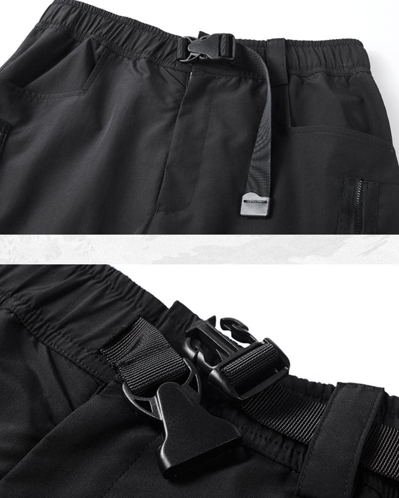 Techwear Black Zip Pocket Cargo Pants – Techwear Official