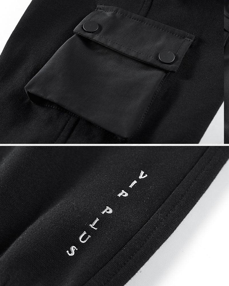 Detachable Functional Black Cargo Pants – Techwear Official