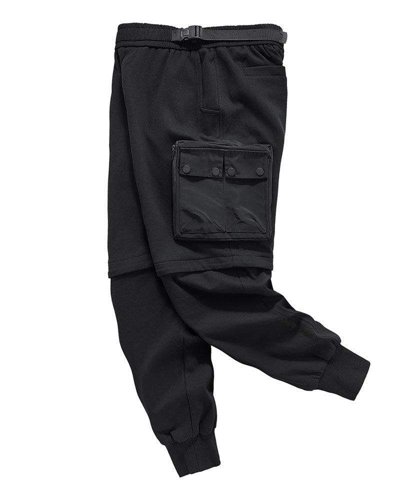 Detachable Functional Black Cargo Pants – Techwear Official