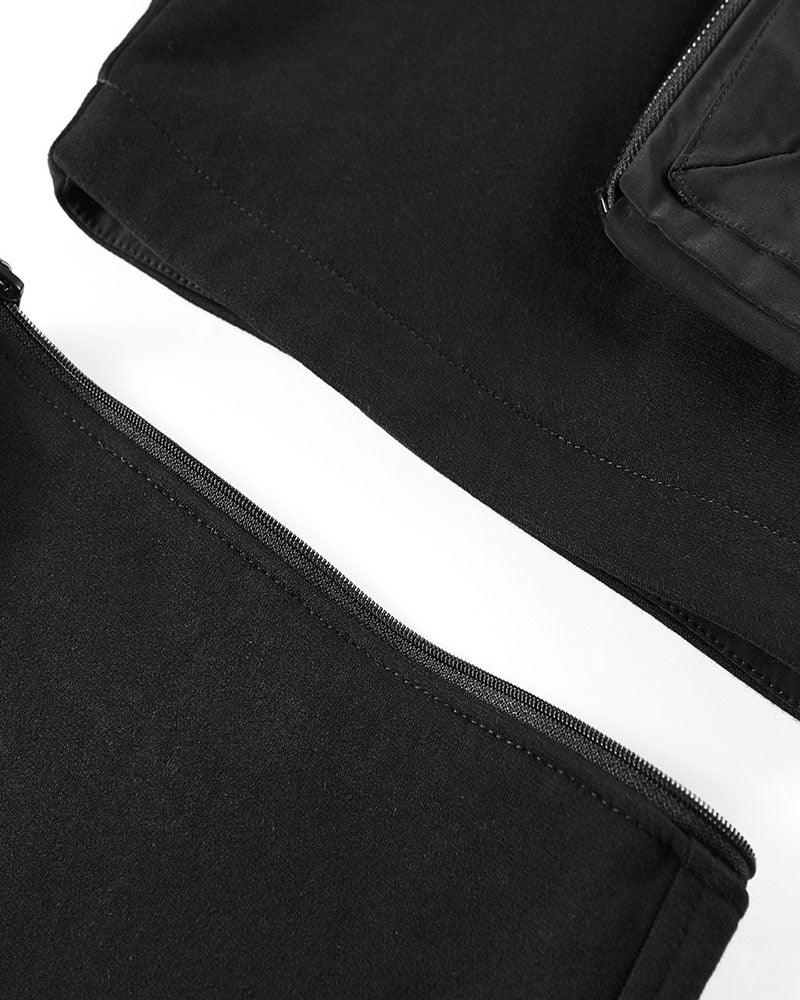 Detachable Functional Black Cargo Pants – Techwear Official