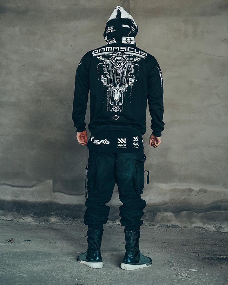 Cyberpunk Graphic Motorcycle Hoodie – Techwear Official