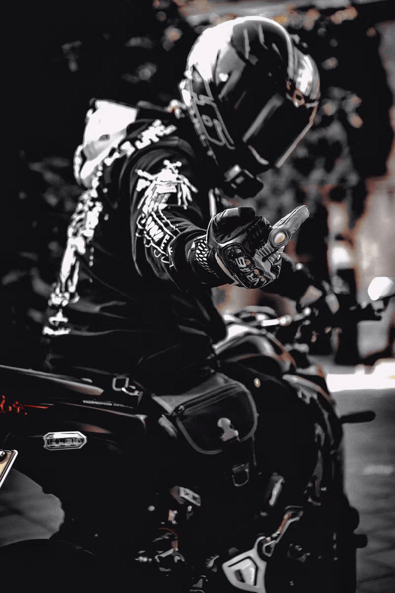 Cyberpunk Graphic Motorcycle Hoodie – Techwear Official