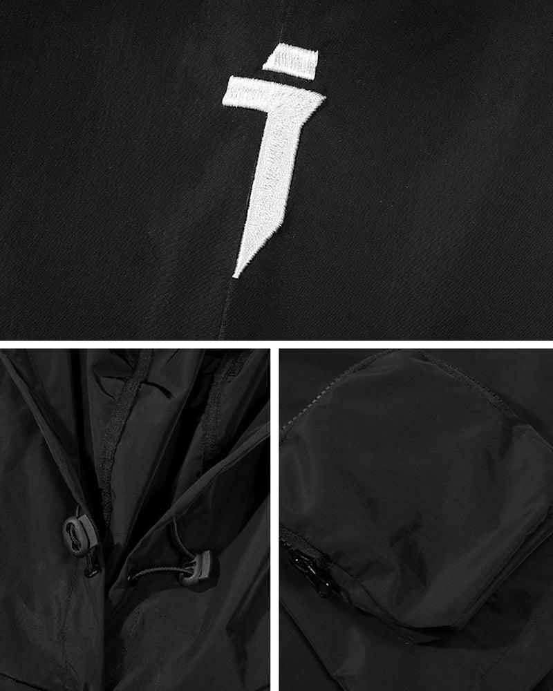 Functional Hooded Short Black Cape – Techwear Official