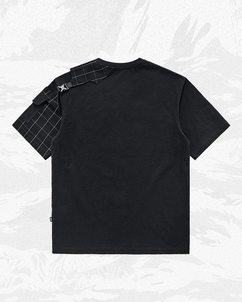Functional Plaid Patchwork Techwear T-Shirt – Techwear Official